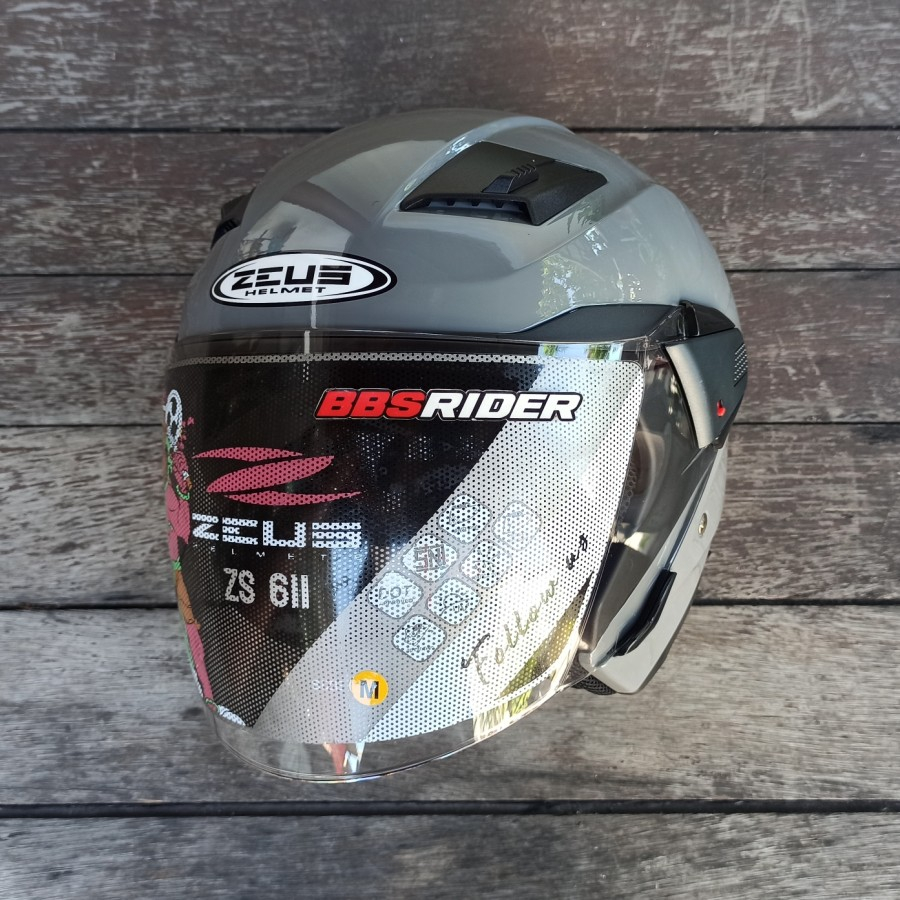 Jual Helm Zeus ZS611 / Z611 Barg Grey | Shopee Indonesia