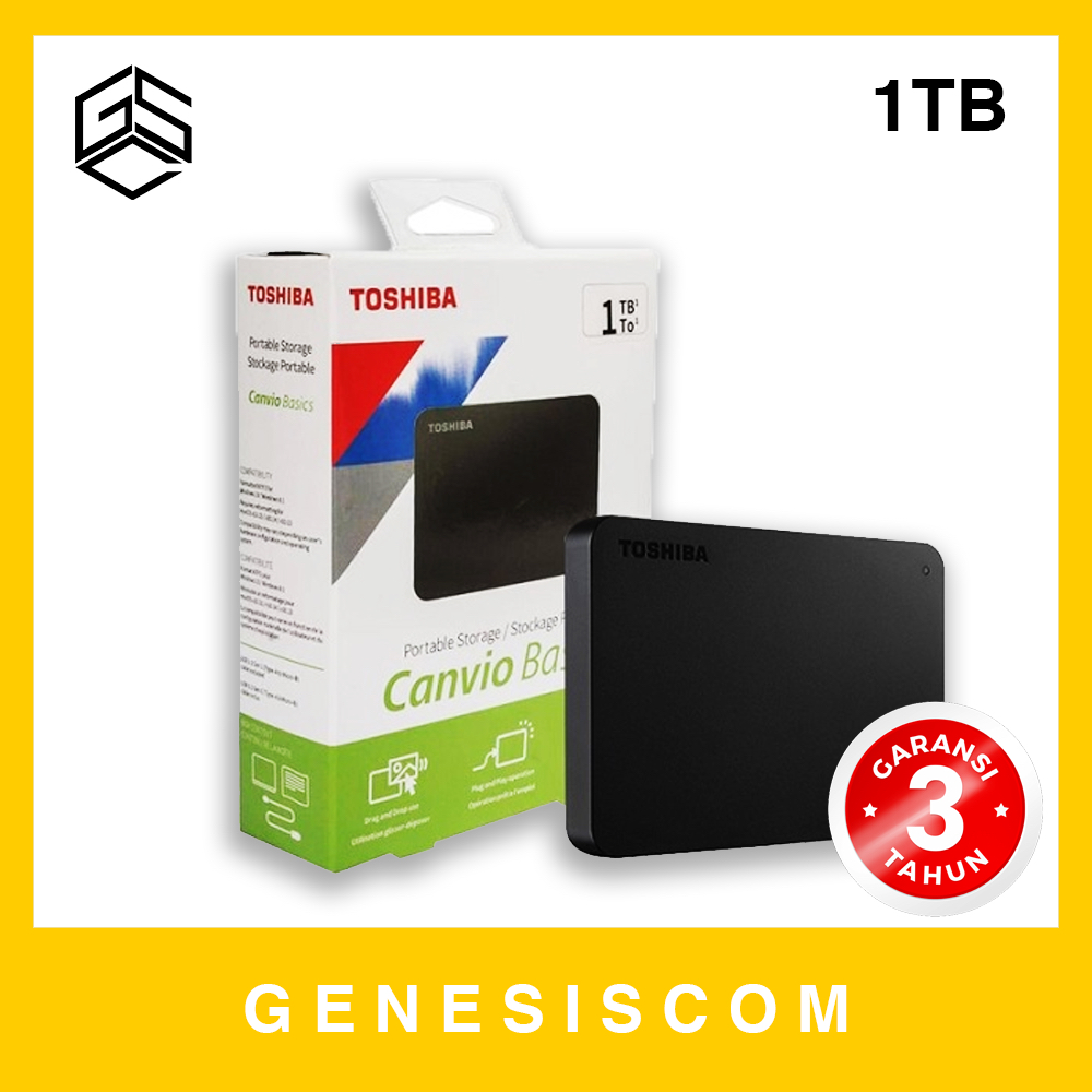 Jual TOSHIBA Canvio 1TB USB 3.0 2.5" Ready/Basic/Advance V10 - 2,5" Inch Inci Portable Hard Disk ...
