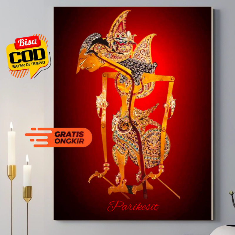 Jual Poster Wayang Kulit Parikesit Untuk Hiasan Dinding Atau Pajangan ...