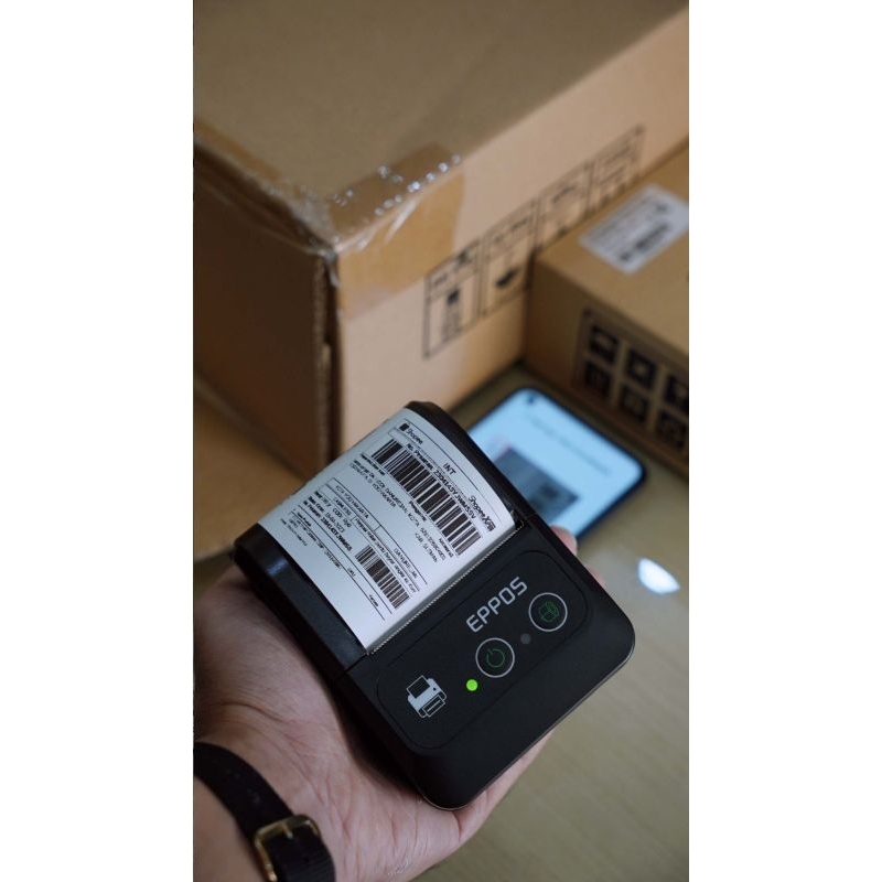 Jual Printer Bluetooth 58mm Cetak Resi Shopee free kertas stiker 5 roll ...