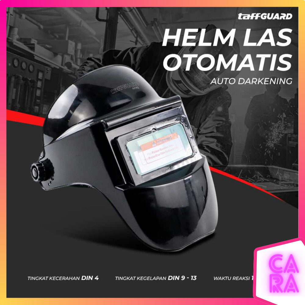 Jual Helm Topeng Las Otomatis Auto Darkening Solar Welding Helmet JJ192 ...
