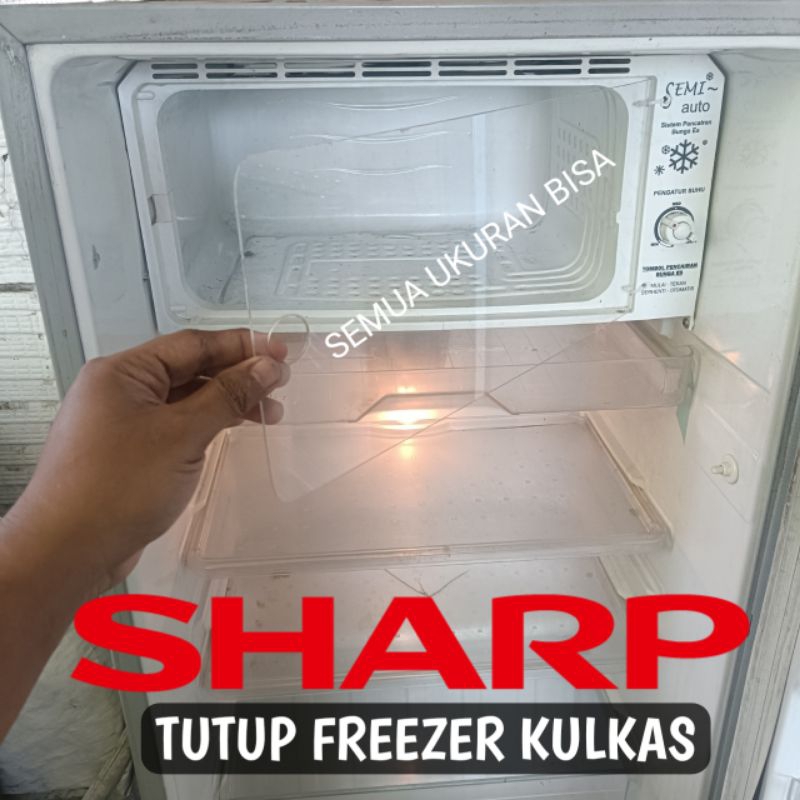 Jual TUTUP FREEZER KULKAS SHARP BAHAN DARI AKRILIK PEMASANGAN MUDAH ...