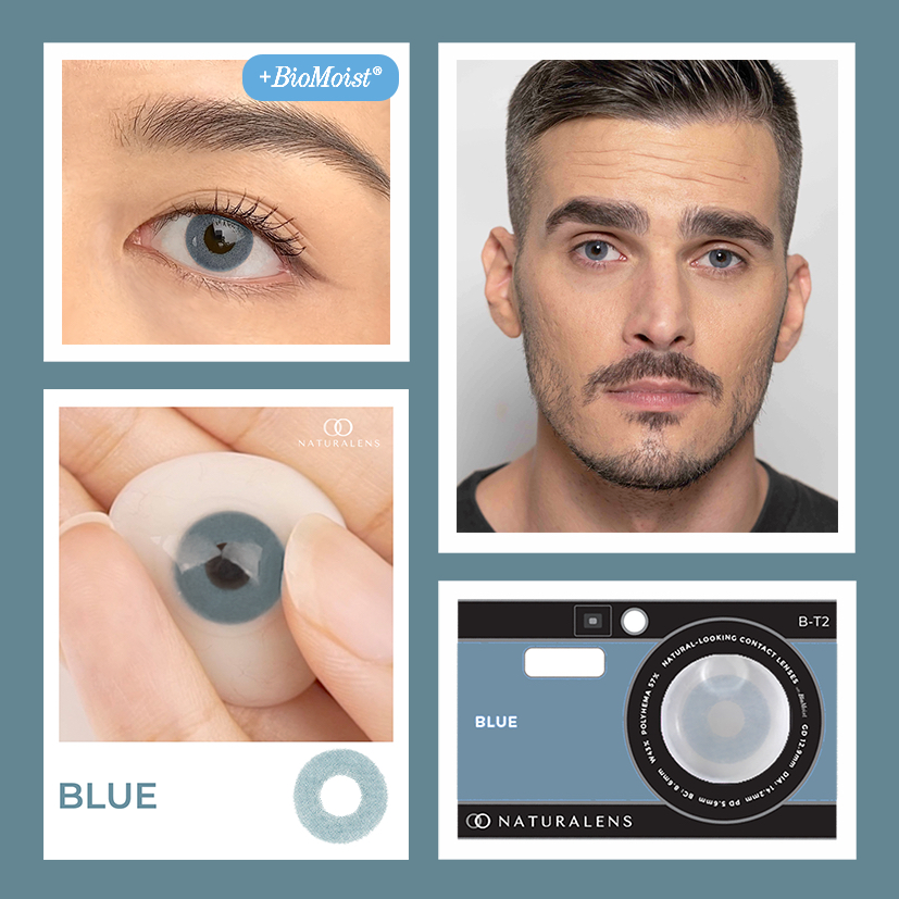 Jual Naturalens Blue Softlens Biomoist (1PC/SEBELAH) Contact Lens (0 sd ...