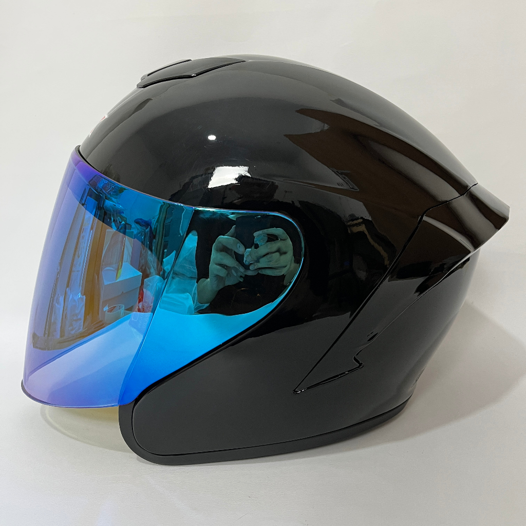 Jual Helm CRX AK-1 Hitam Glossy - Polos Solid - Helem Helmet Dewasa SNI ...