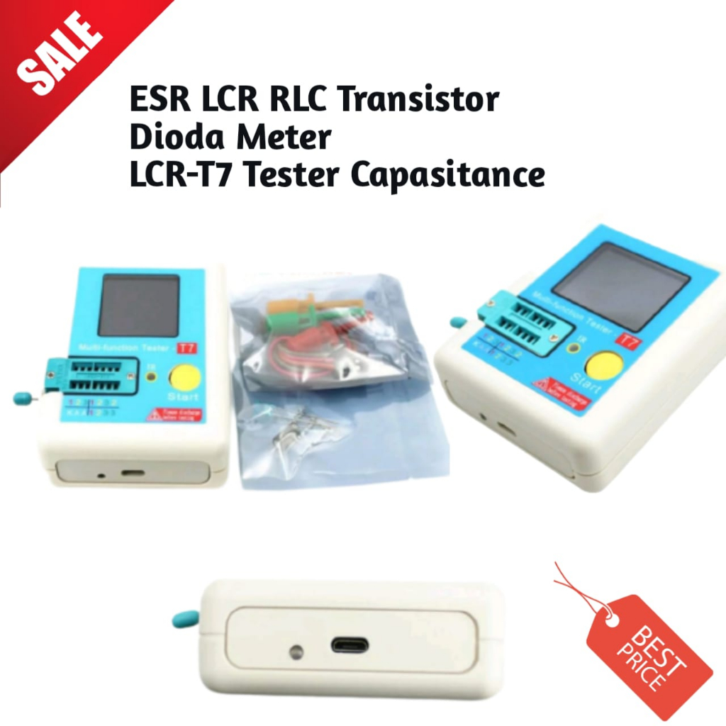 Jual ESR LCR RLC Transistor Dioda Meter LCR-T7 Tester | Shopee Indonesia