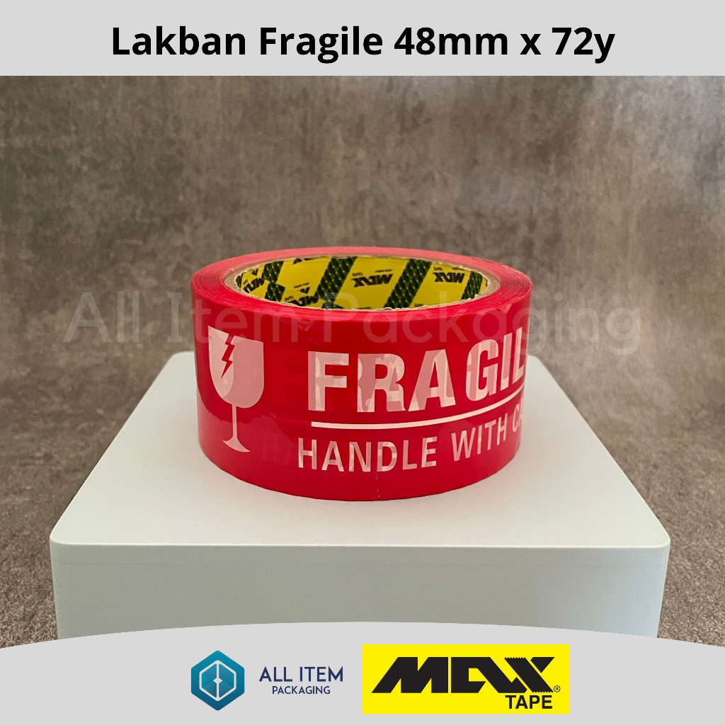 Jual Lakban FRAGILE 48mm x 72yard Lakban Jangan Dibanting FRAGILE ...