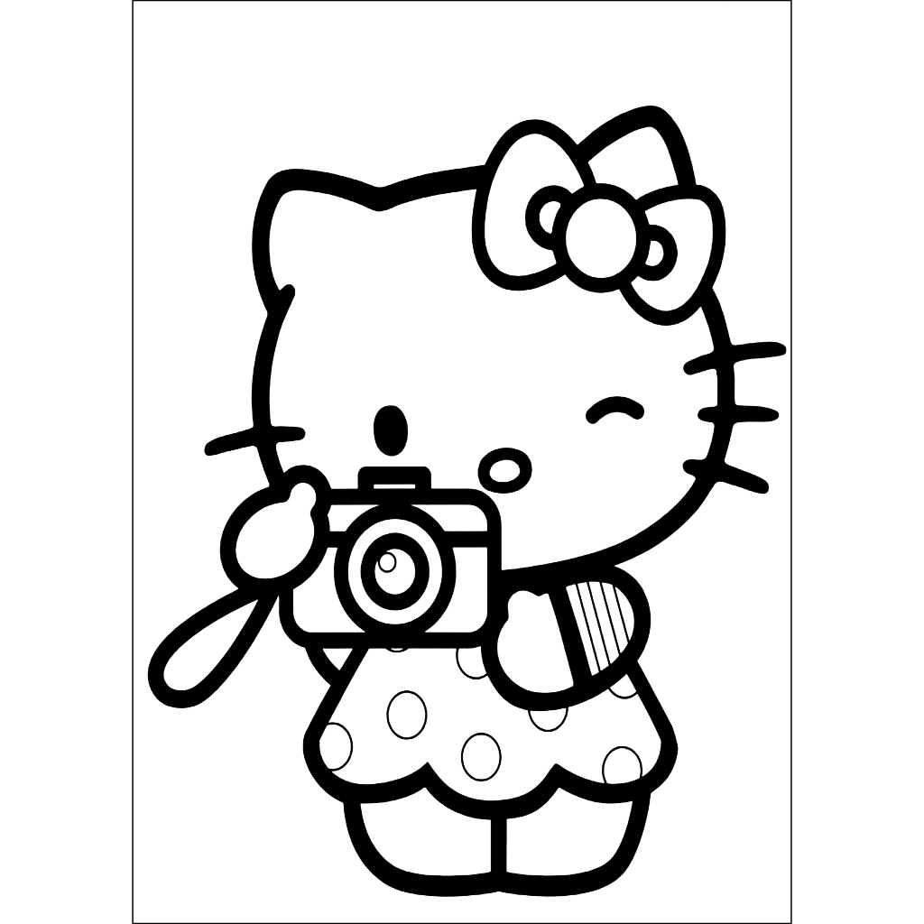 Jual Gambar Sketsa Mewarnai / Hello Kitty / Part 1 / Gambar Sketsa ...