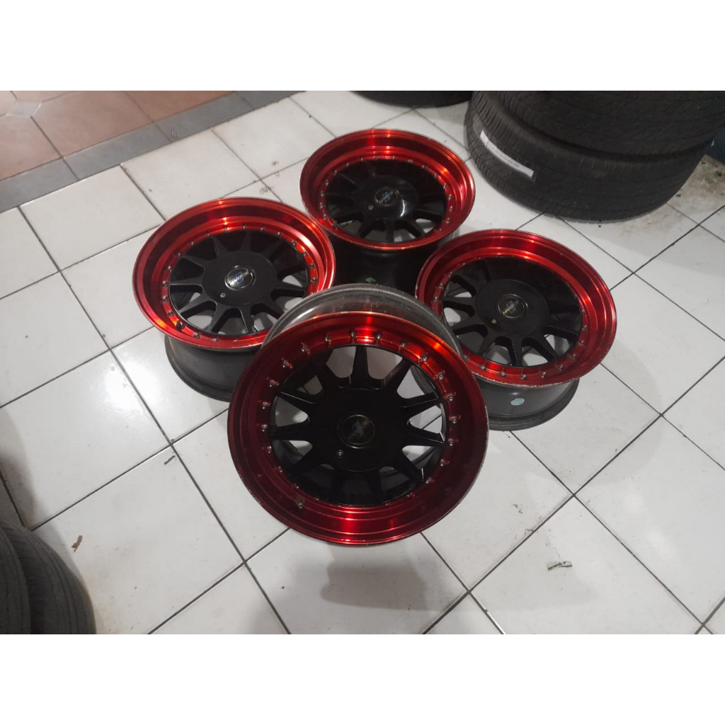 Jual VELG BEKAS MOBIL SECOND RACING HARTGE RING 15 PCD 4X100/114 U/AGYA CALYA AVANZA XENIA JAZZ ...