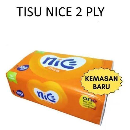 Jual Tisu nice 180 sheet 2 ply / Nice Tissue Wajah Soft 180 sheet ...