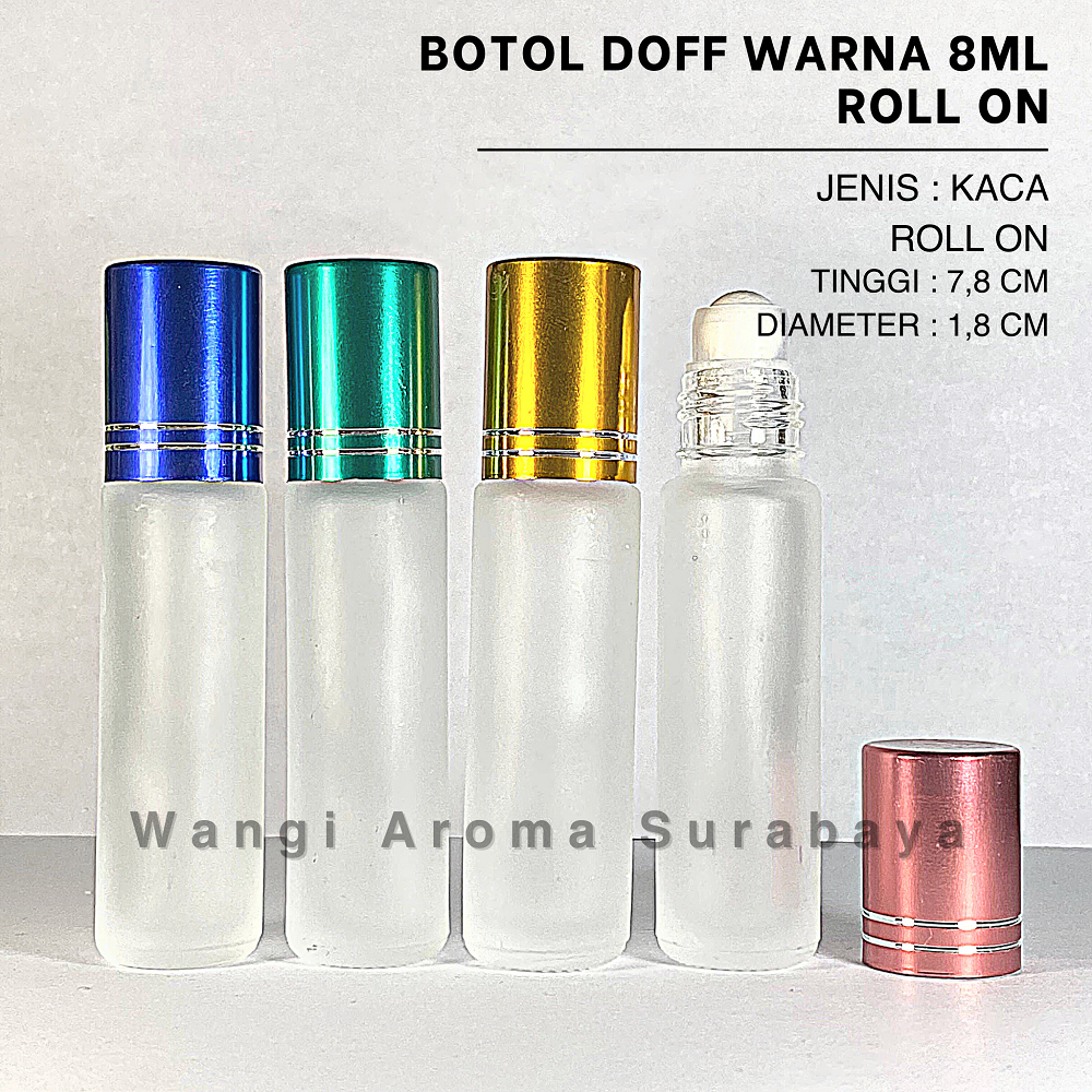 Jual Botol Roll On Doff Warna 8ML - Botol Parfum Roll On Doff Warna ...