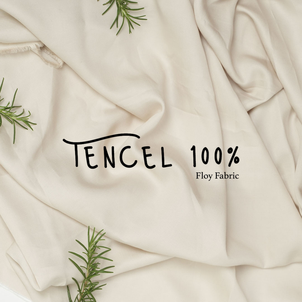 Jual Floy Fabric KAIN TENCEL 100% LIGHT BEIGE per 0,5 YARD kain eceran bahan kemeja, blouse ...