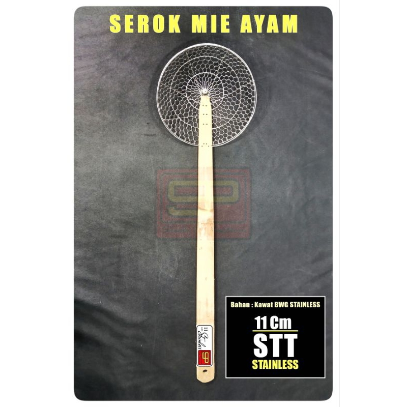Jual Saringan Mie Ayam Ukuran 11 cm STT STAINLESS..... serok mie, serok ...