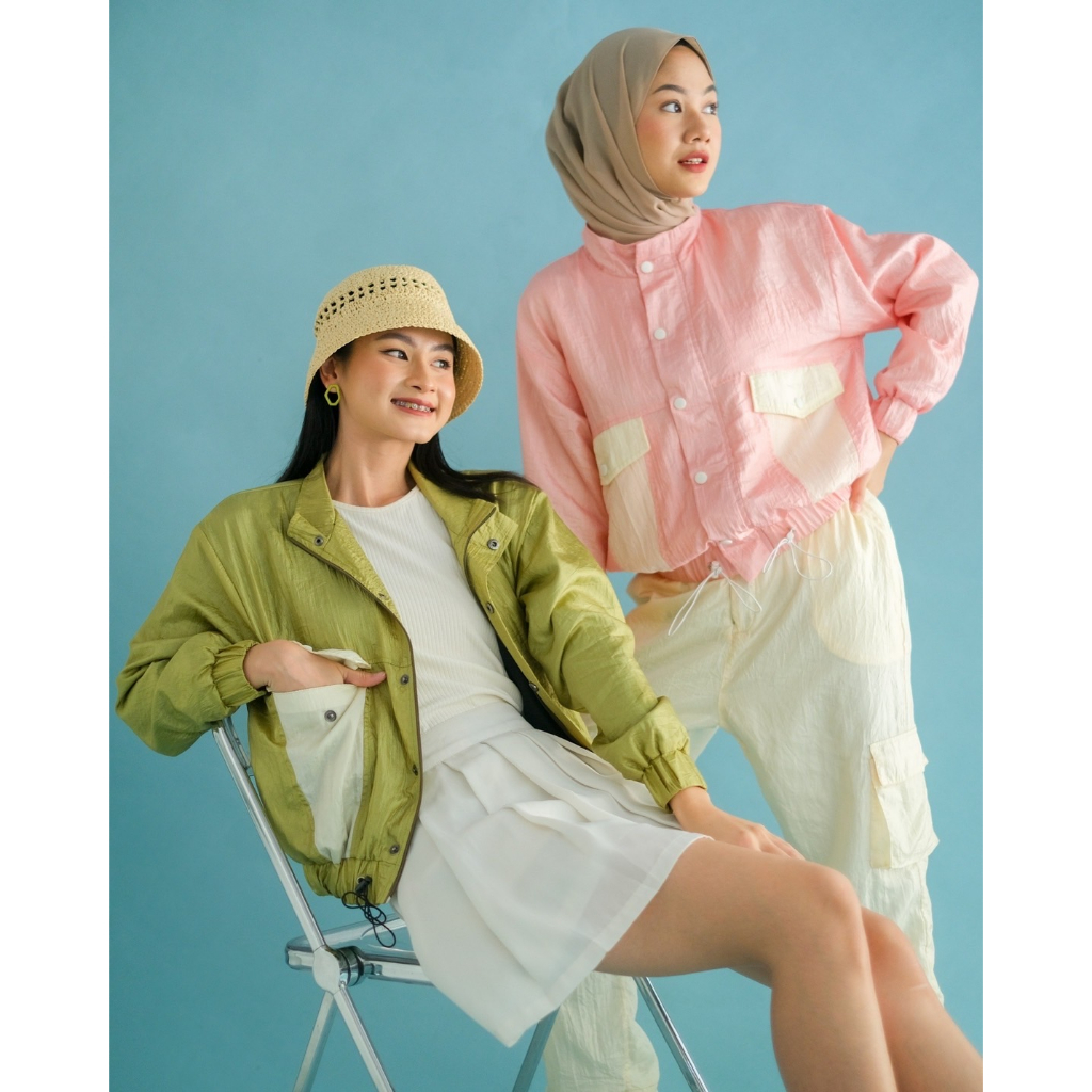 Jual Myrubylicious ALEGRA JACKET | JACKET | JACKET PARASUT | JACKET WANITA | Shopee Indonesia