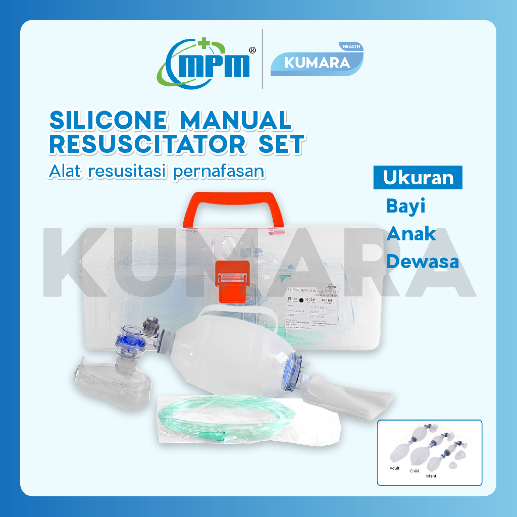 Jual MPM - Ambu Bag Manual Resuscitator Silicone / Ambubag Silikon ...