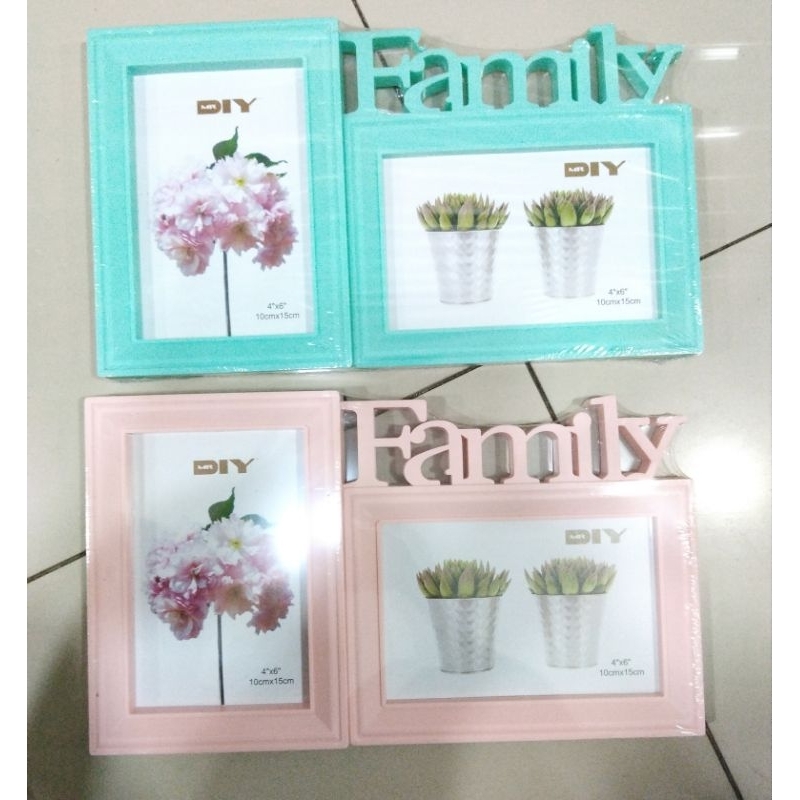 Jual Frame 2 Photo Family (Bingkai) 4R (10x15cm) [free 1 gift] | Shopee ...