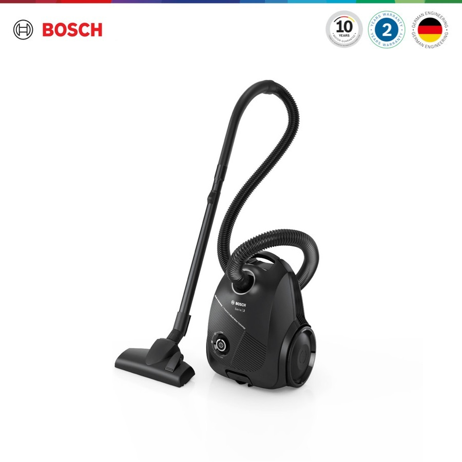 Jual Bosch BGBS2BA1P bagged vacuum cleaner serie 2 black | Shopee Indonesia