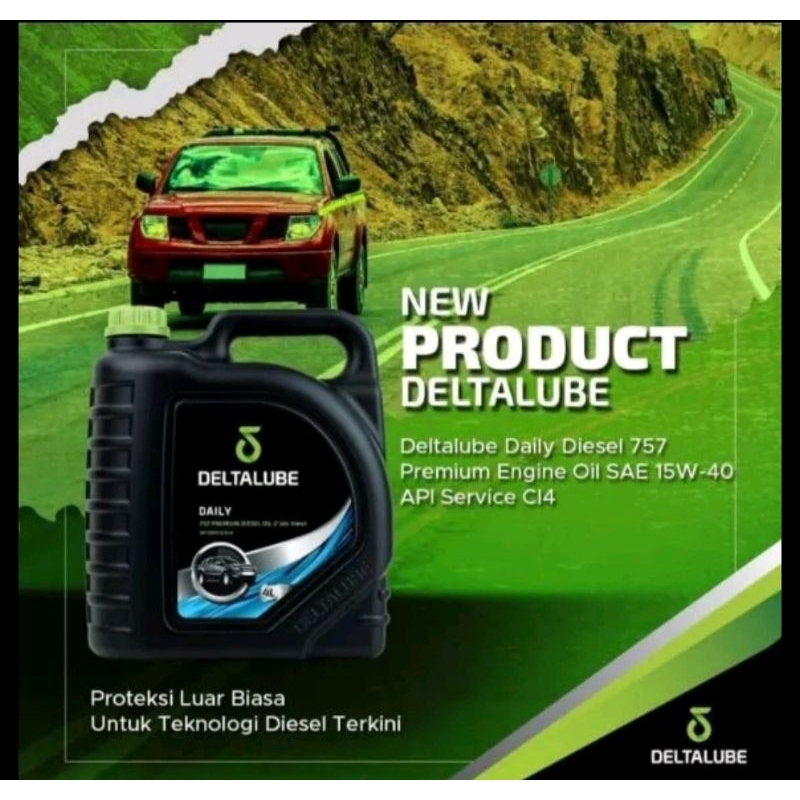 Jual Deltalube Daily 757 Premium Diesel Oil 15w-40 CI-4 4L Original | Shopee Indonesia