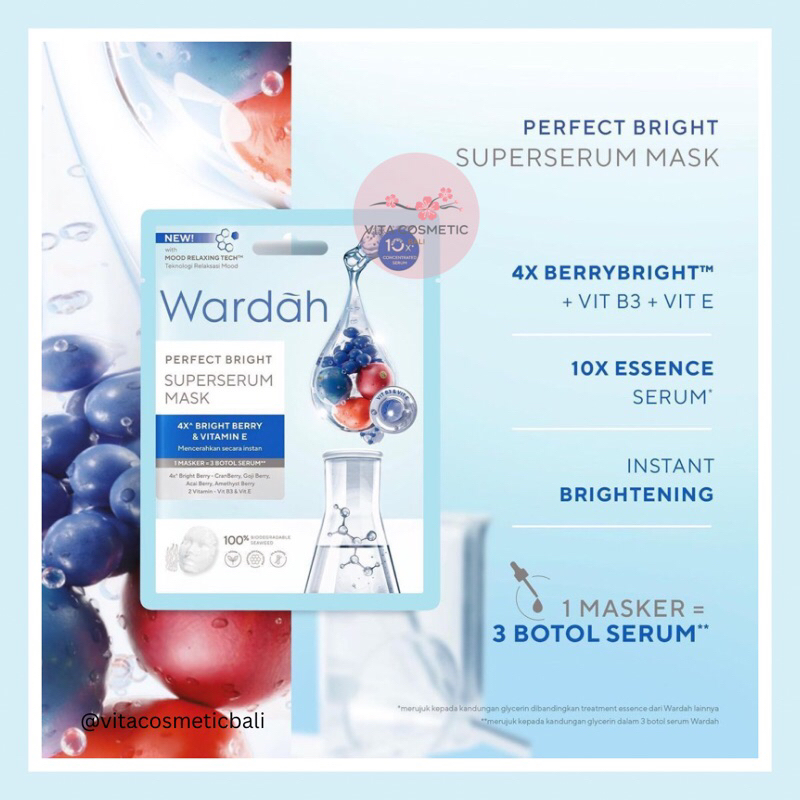Jual Wardah Lightening Super Serum Essence Sheet Mask 20 ml masker ...