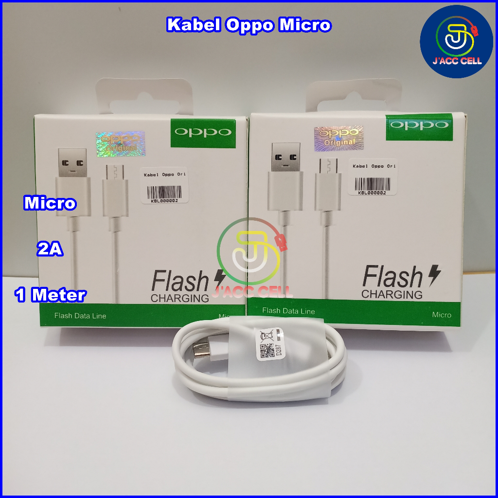 Jual Kabel Data Oppo F1s F3 F5 F7 ORIGINAL 100% Fast Charging Micro USB ...