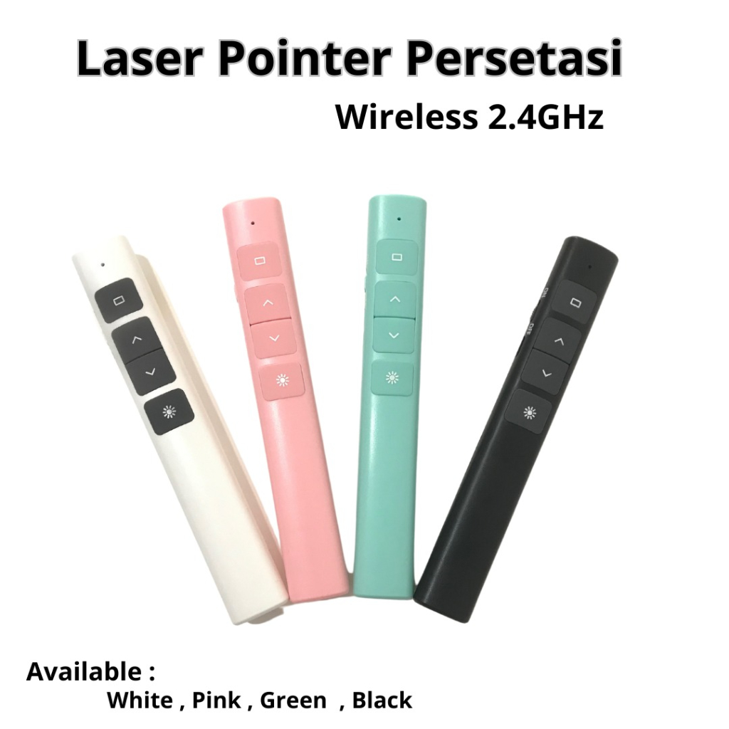 Jual Laser Pointer Pen Pointer Presentasi Wireless Presentsr 2.4GHZ ...