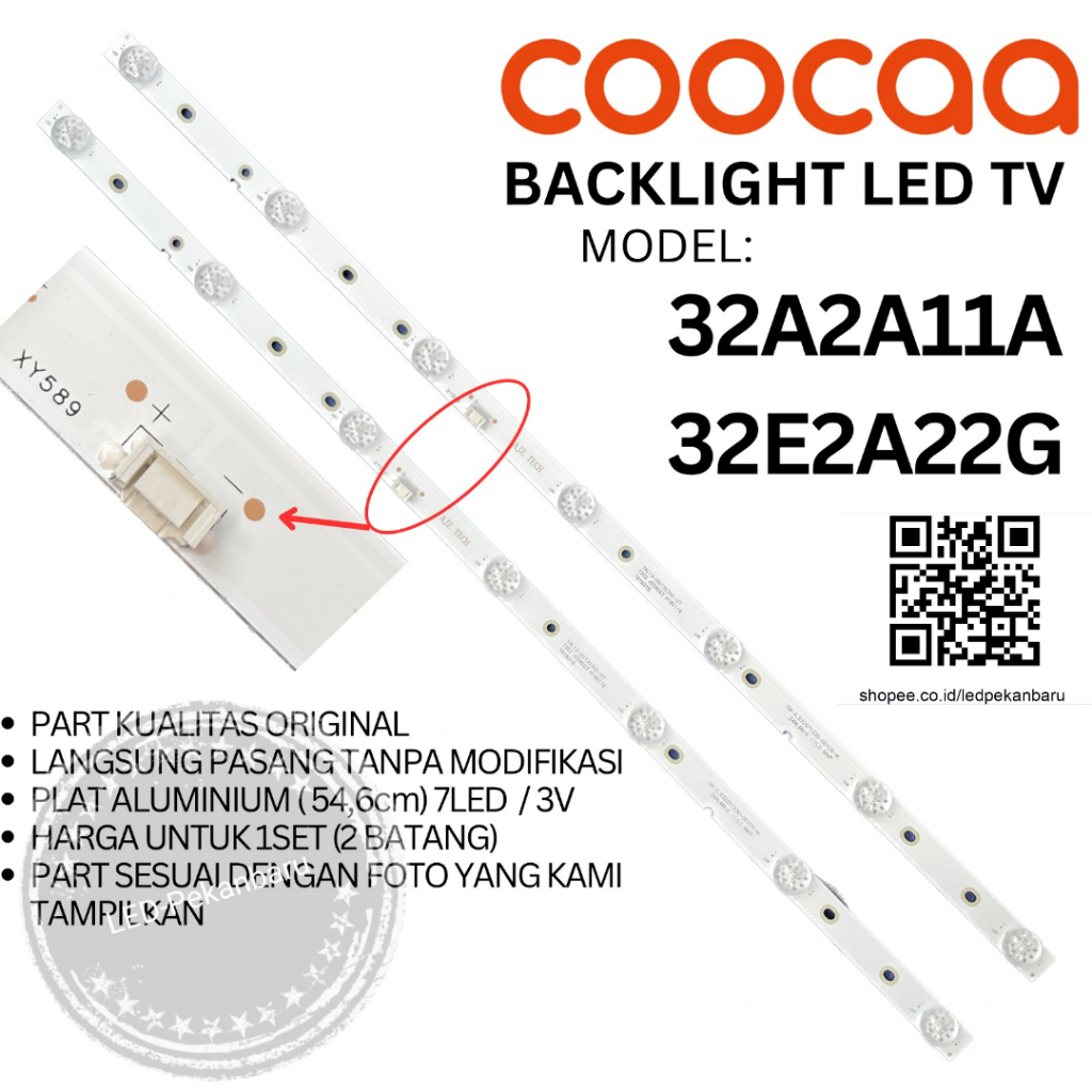 Jual BACKLIGHT LED TV COOCAA 32A2A11A 32A2A11 LAMPU BL COCA KOKA 7K 32 INC | Shopee Indonesia