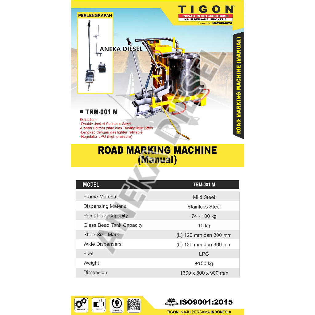 Jual Mesin Marka Jalan TIGON TRM001M Mesin Marka Jalan Mesin Marka ...