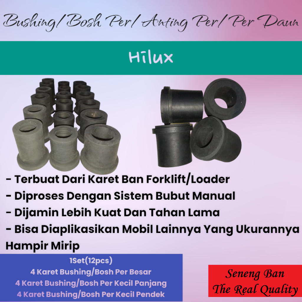 Jual Karet Bushing/Bosh Per Hilux Harga 1Set(12pcs) | Shopee Indonesia