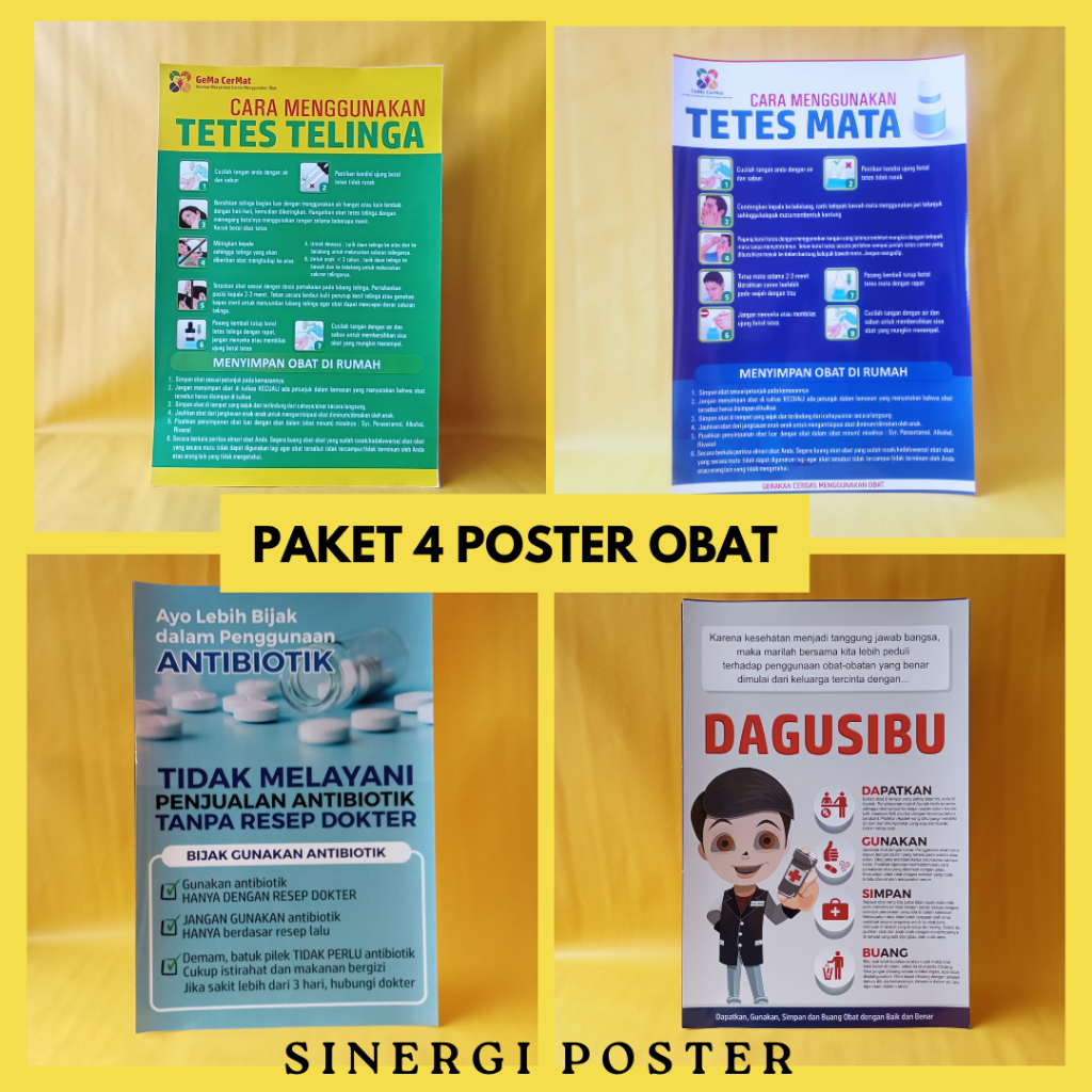 Jual Paket Poster | Paket 4 Poster Obat | Poster Obat Tetes ...