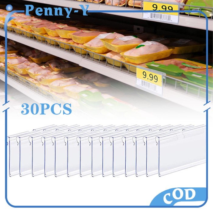 Jual 30pcs Label Harga Mika Price Tag Holder PVC Price Tag Card ...