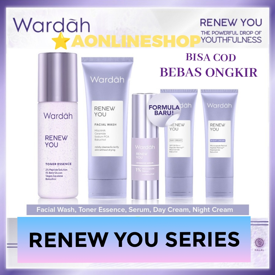 Jual AS Wardah Renew You Day Cream / Night Cream / Serum / Essence ...