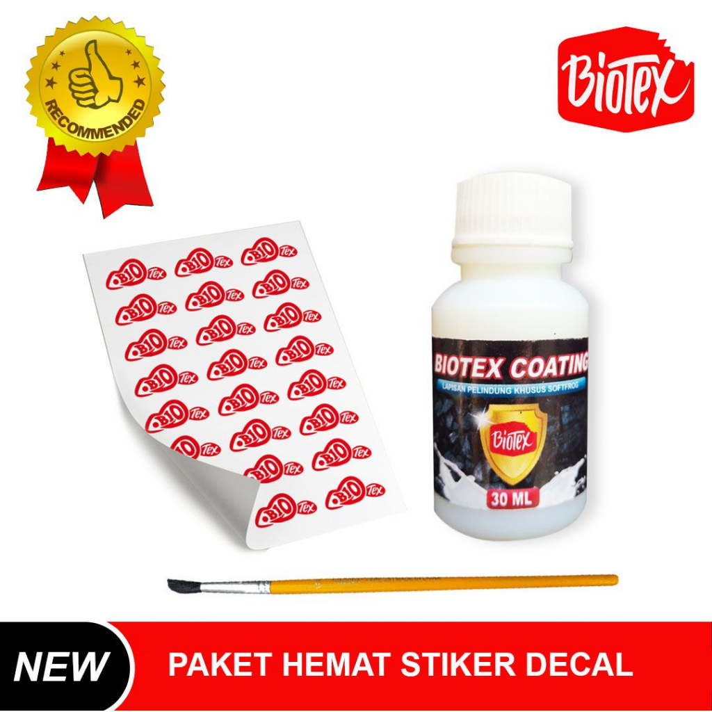 Jual Biotex Paket Hemat Stiker Decal Water Slide dan Coating Pelapis ...