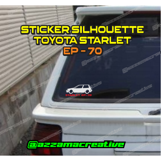 Jual Sticker Silhouette Toyota Starlet Kotak dan Kapsul | Shopee Indonesia