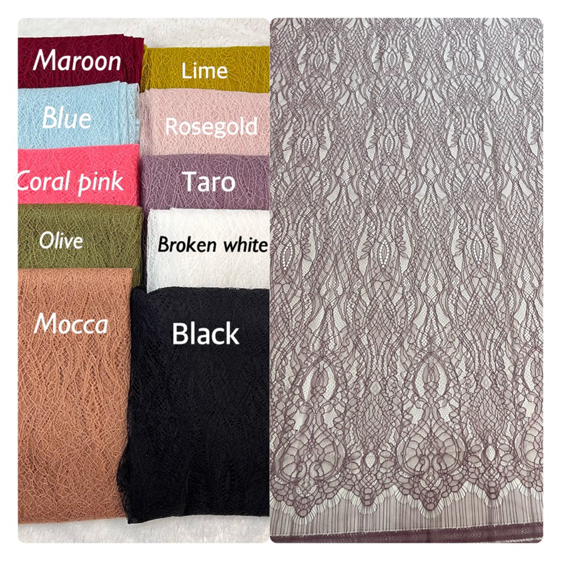 Jual Kain/Bahan Lace Chantily | Shopee Indonesia