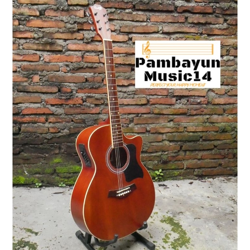 Jual Gitar Akustik COWBOYY Custom GRATIS PACKING KAYU | Shopee Indonesia