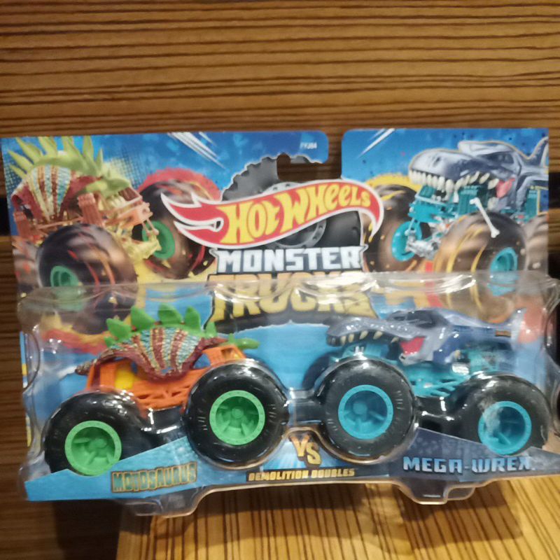 Jual motosaurus vs mega wrex monster trucks hotwheels doubles | Shopee Indonesia