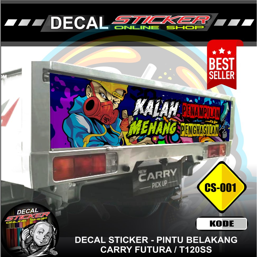 Jual STICKER MOBIL PICK UP CARRY VARIASI PINTU BELAKANG | Shopee Indonesia