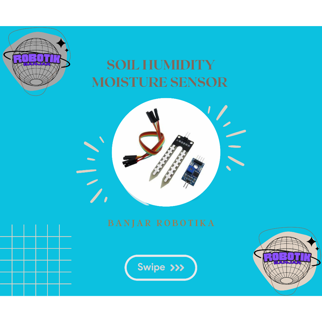 Jual Soil Humidity Moisture Modul Sensor Kelembapan Tanah - Arduino ...