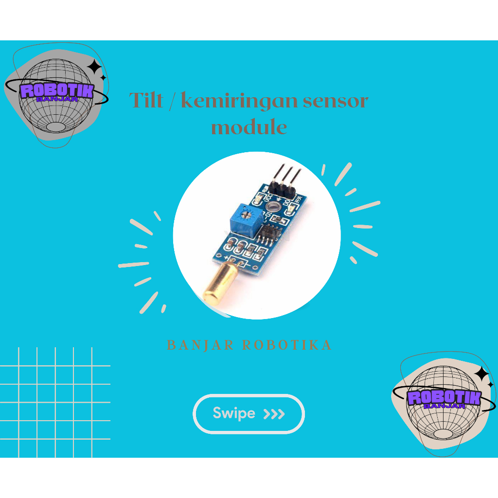 Jual Tilt Sensor Modul Sensor Kemiringan Tilt Sw 520d Arduino 4490