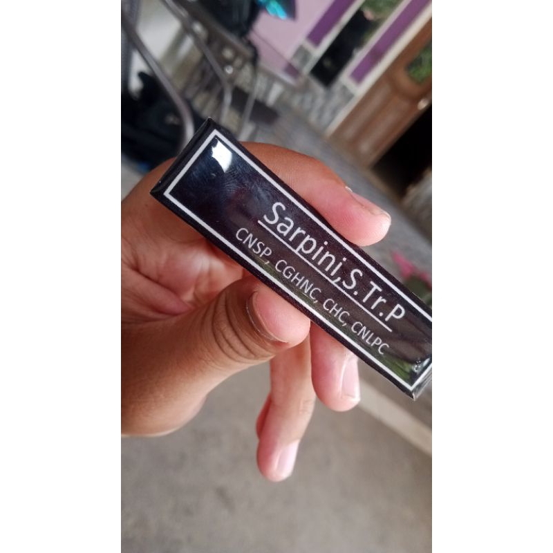 Jual Name Tag Resin Akrilik, Papan Nama, PNS, Pegawai Negeri Sipil ...