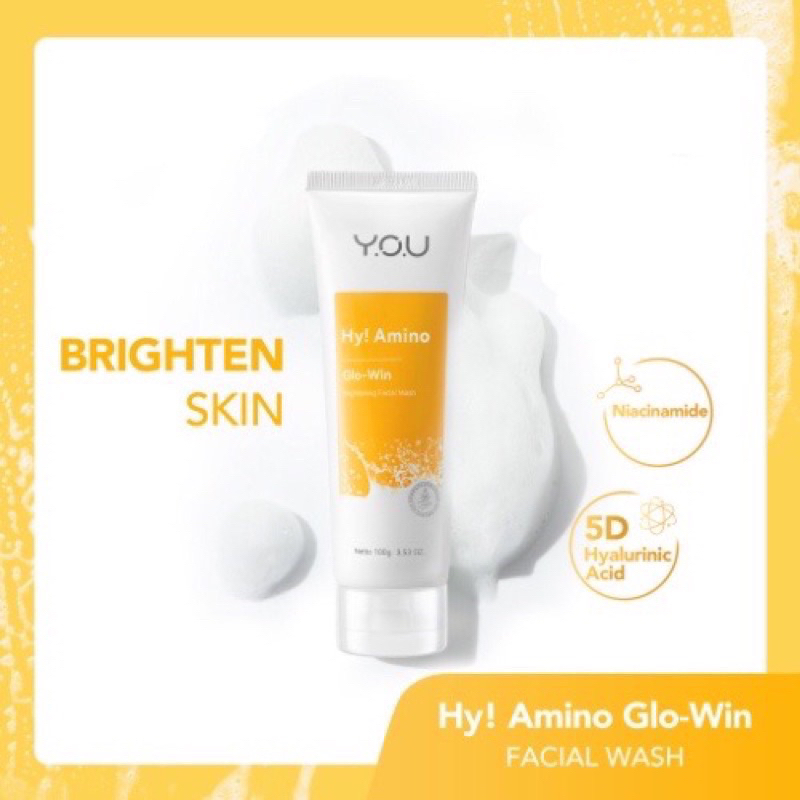 Jual Y.O.U Hy! Amino Facial Wash Series 100gr | Shopee Indonesia