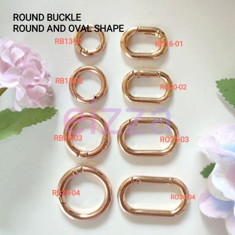 Jual RING BUCKLE RING BUKA TUTUP ROUND DAN OVAL SHAPE | Shopee Indonesia