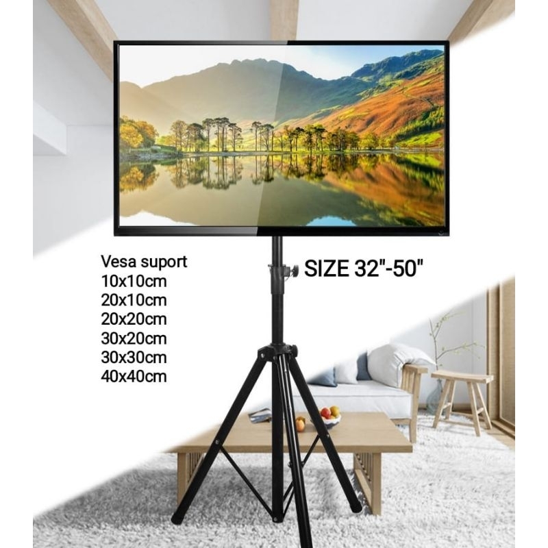 Jual bracket tv standing tripod 15 17 19 22 24 32 40 42 43 50 inch ...