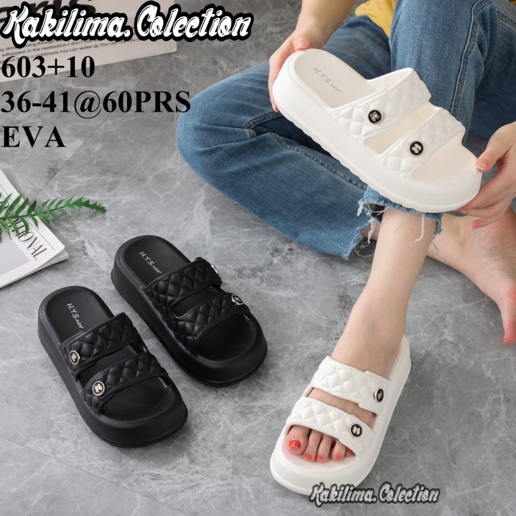 Jual (wajib naik satu angka) Sandal eva rubber wanita sendal chava ...