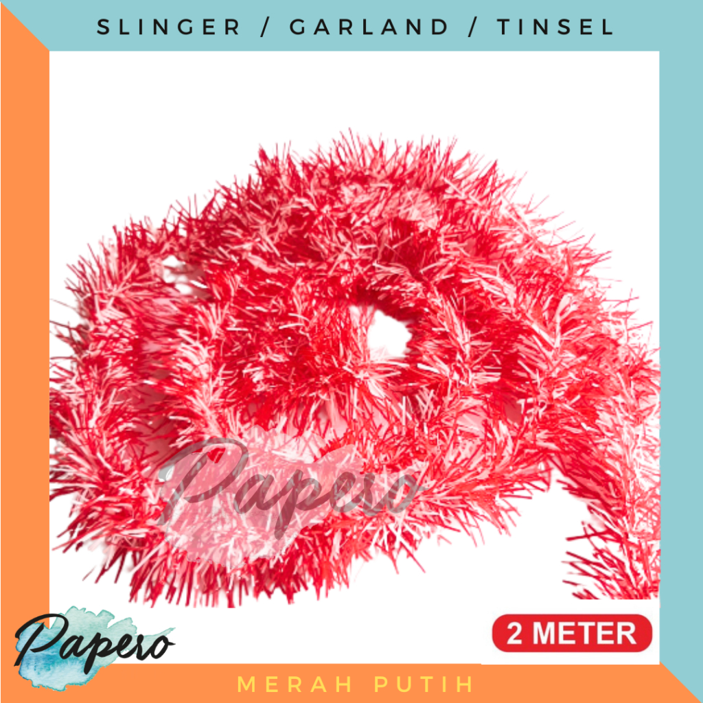 Jual Slinger Rumbai Merah Putih Hiasan Dekorasi HUT Kemerdekaan 17 ...