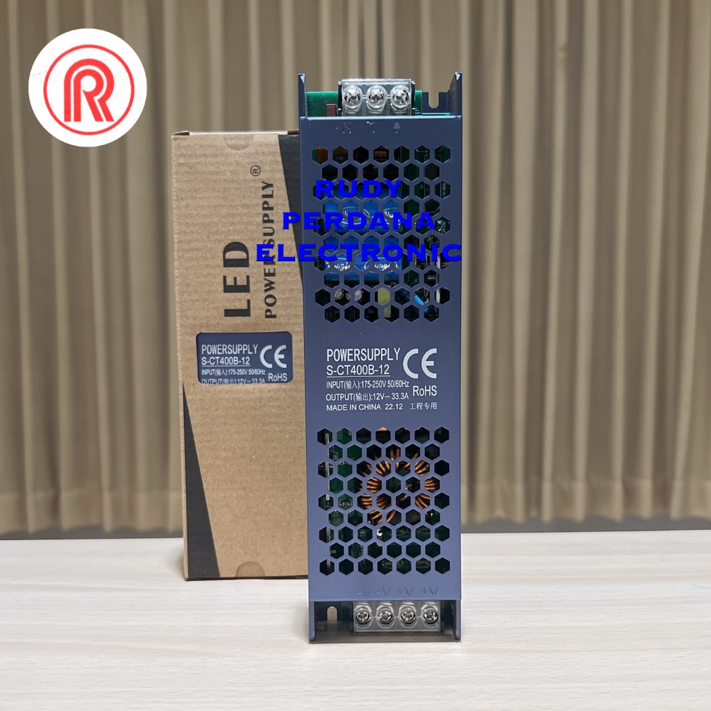 Jual ADAPTOR POWER SUPPLY PSU TRAFO SWITCHING 12V 33A 400W SLIM TIPIS ...