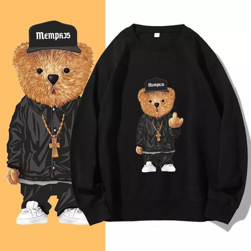 Jual SWEATER HIP HOP TEDDY BEAR Baju Atasan Pakaian Kaos Switer Wanita ...