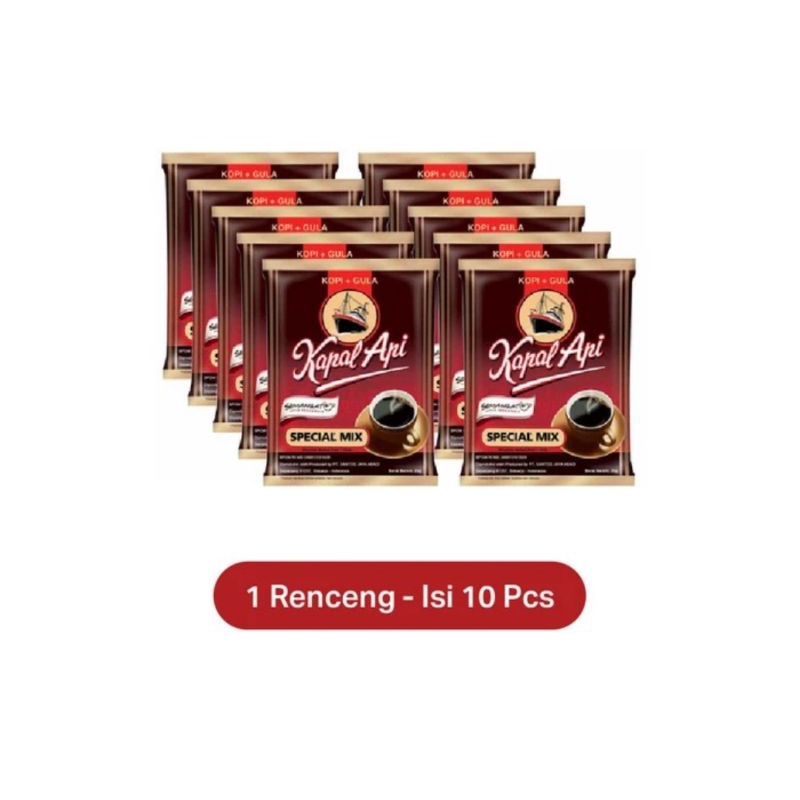 Jual KAPAL API SPECIAL MIX RENCENG ISI 10 | Shopee Indonesia