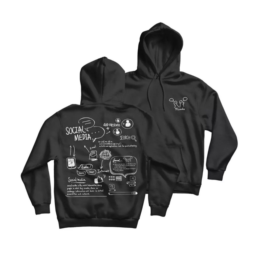 Jual skstore_official hoodie jumper SABLON SOSMED SIZE M-XXL ( PRIA & WANITA ) | Shopee Indonesia