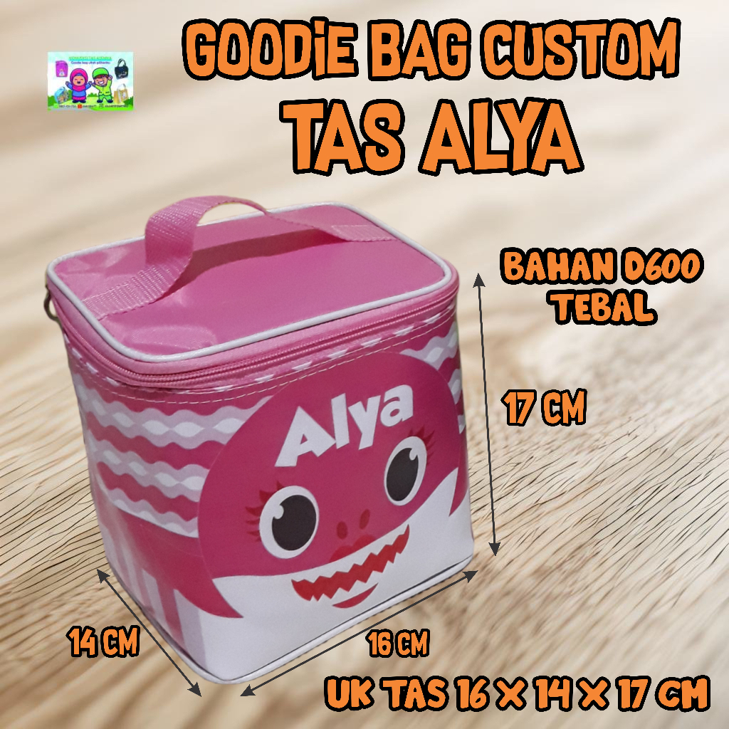 Jual ️asemka77 ️GOODIE BAG ULTAH custom ALYA/tas goodie bag/tas goodie ...