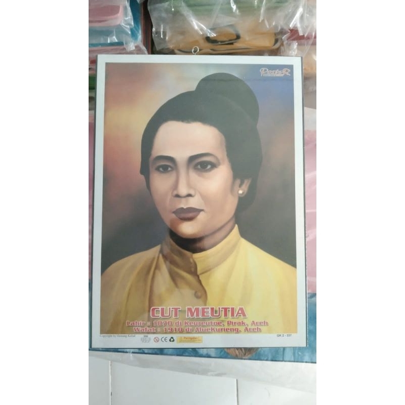 Jual Poster Bingkai Pahlawan Cut Meutia | Shopee Indonesia